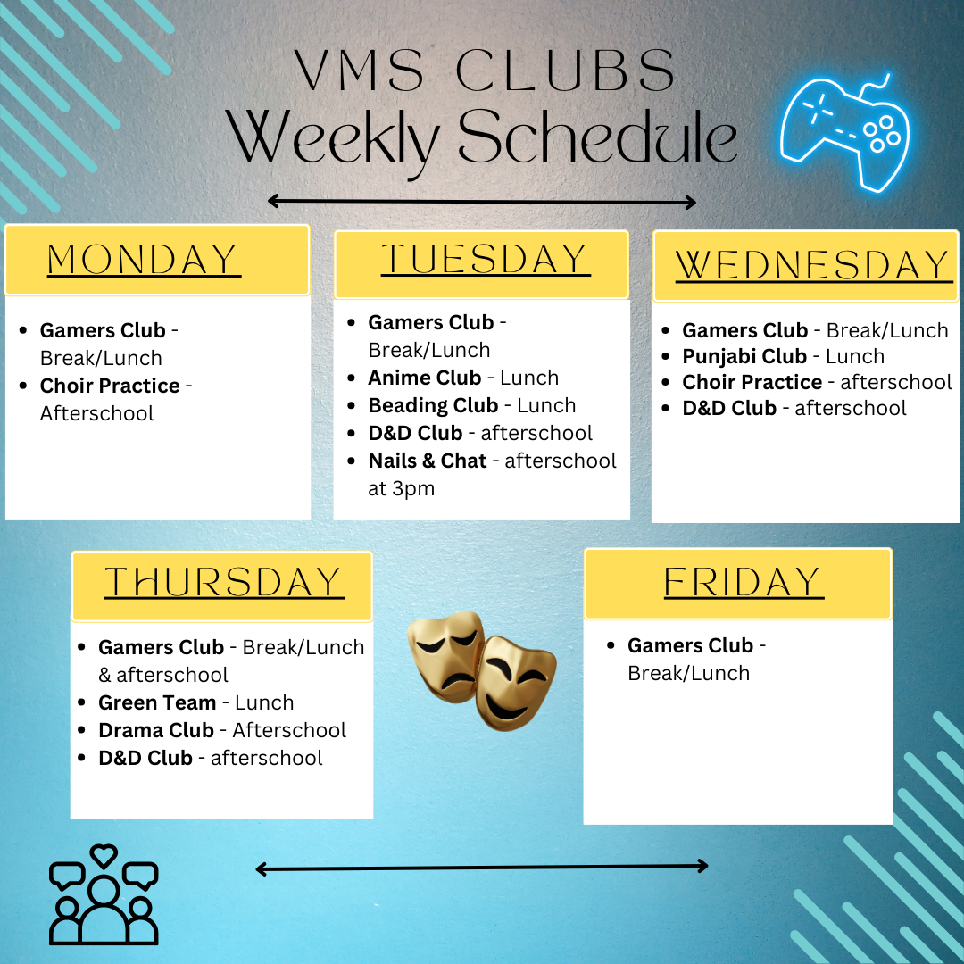 School Clubs | Vedder Middle School